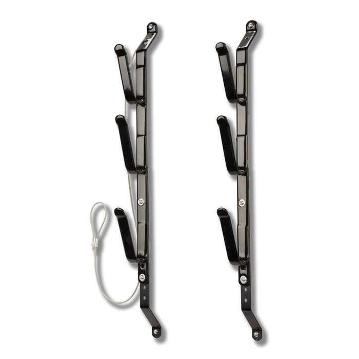 Steel Three Gun Locking Truck Window Rack, Black