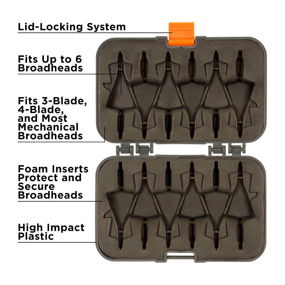 Allen Titan Broadhead Box & Caddy, Gray/Orange » Tenda Canada