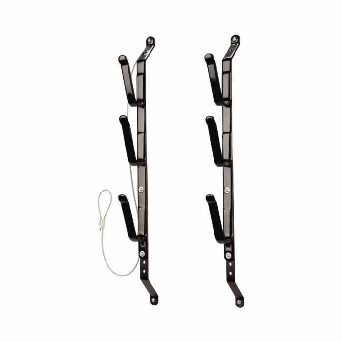 Allen Company Steel Three Gun Locking Truck Window Rack, Black