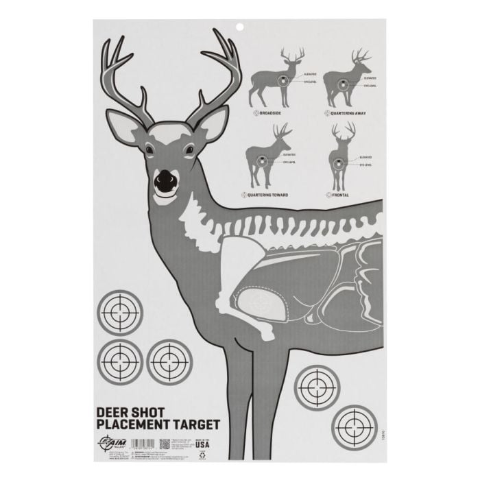 NEW EZ Aim Deer Vitals Corrugated Target, 23 x 35