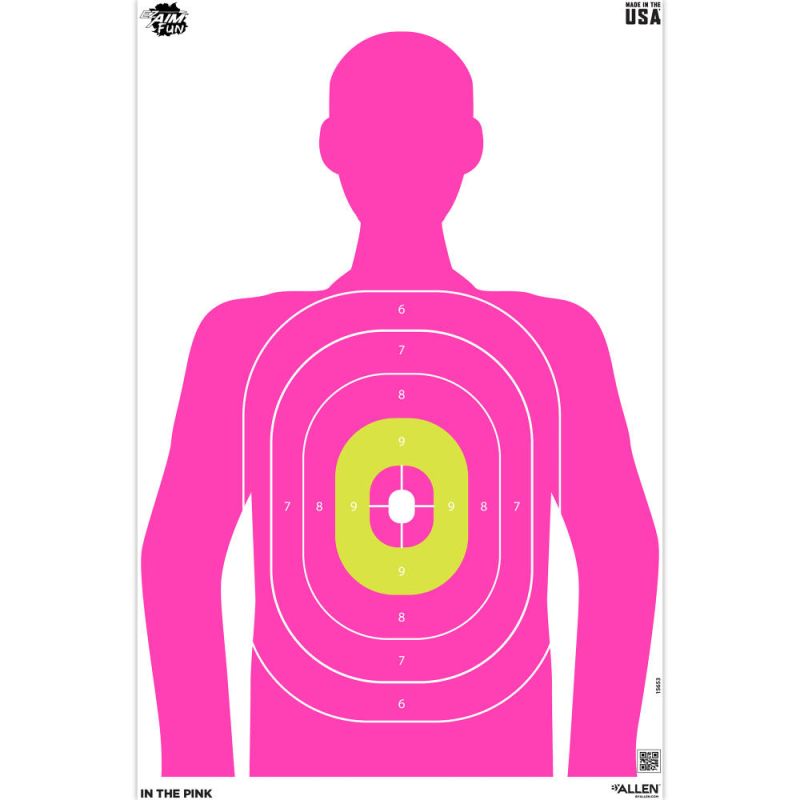 EZ Aim Fun In The Pink Silhouette Paper Shooting Targets, 23”W x 35”H ...