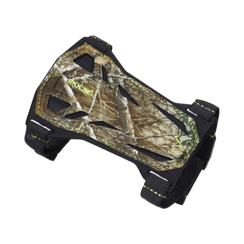 Pulse Artery 2-Strap Arm Guard, Black/Realtree Edge Camo